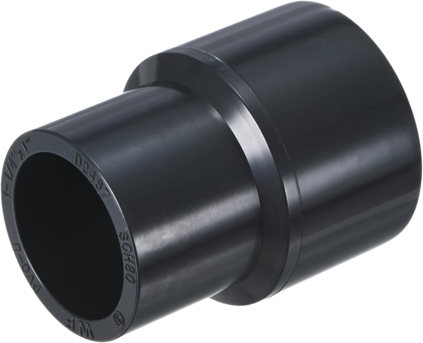 1-Pack UPVC Reducer Pipe Fitting, 1-1/4"x1" Reducing Coupling Connector ...