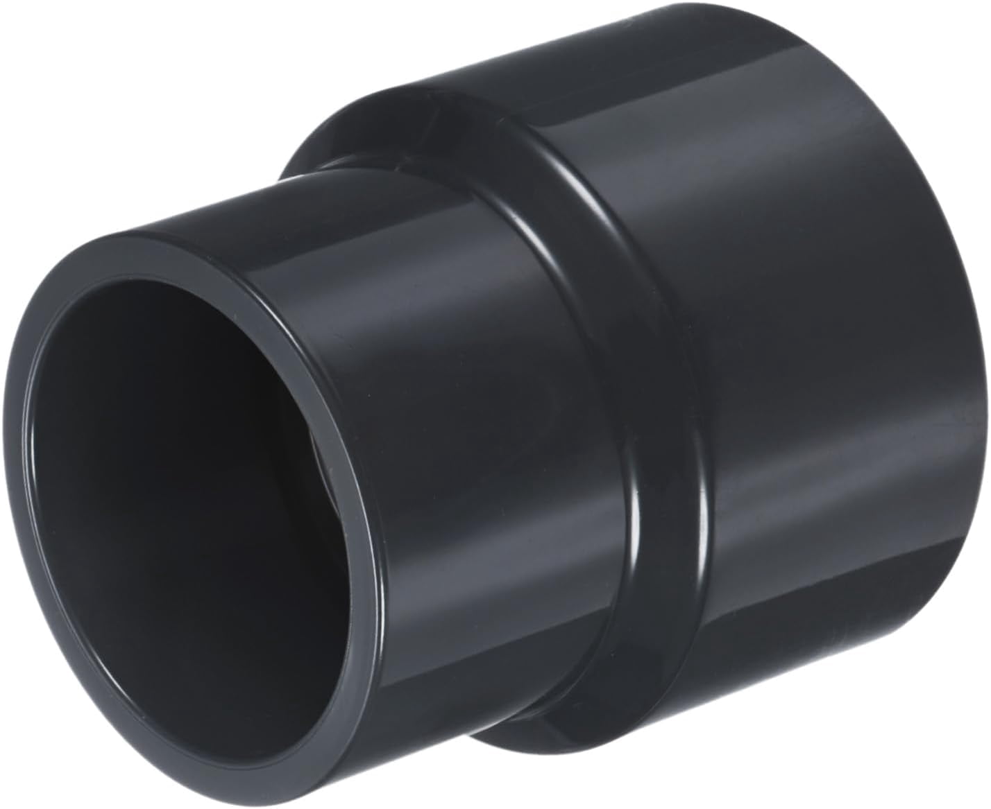 1-Pack UPVC Reducer Pipe Fitting, 2-1/2"x2" Reducing Coupling Connector ...