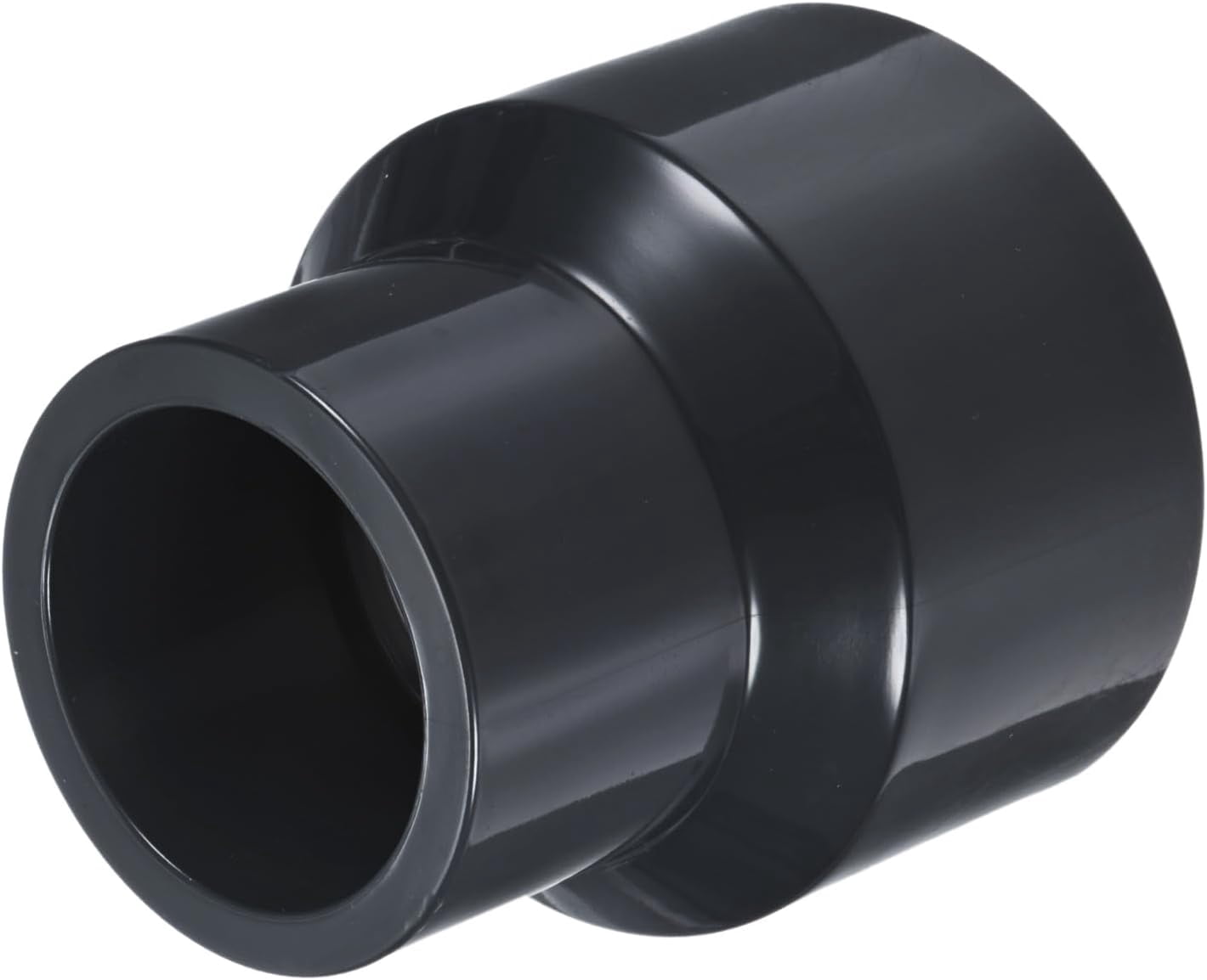 1-Pack UPVC Reducer Pipe Fitting, 2"x1-1/4" Reducing Coupling Connector ...