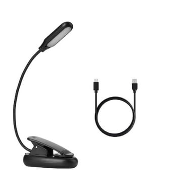 Clip-On LED Reading Light – Rechargeable & Flexible Neck Book Lamp ...