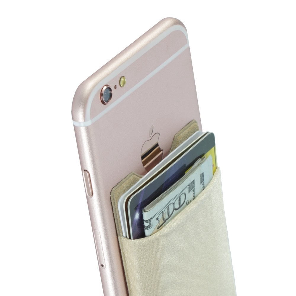 1-Pack Universal Adhesive Cell Phone Pocket – Stick-On Wallet Card ...