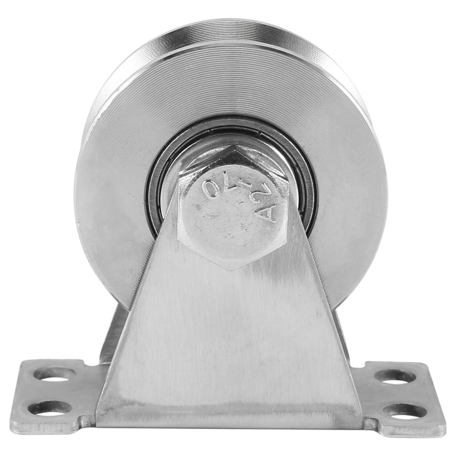 1-Pack V-Type Stainless Steel Pulley Block Mute Bearings Groove Sliding ...