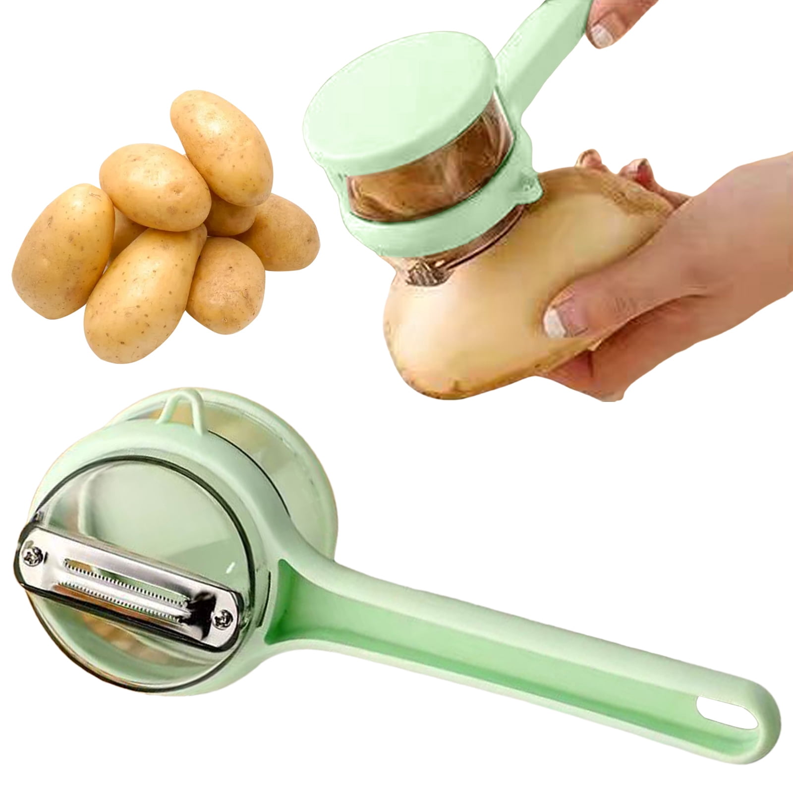 1 Pack Vegetable Peeler with Storage Container, No-Mess Kitchen Peeler ...