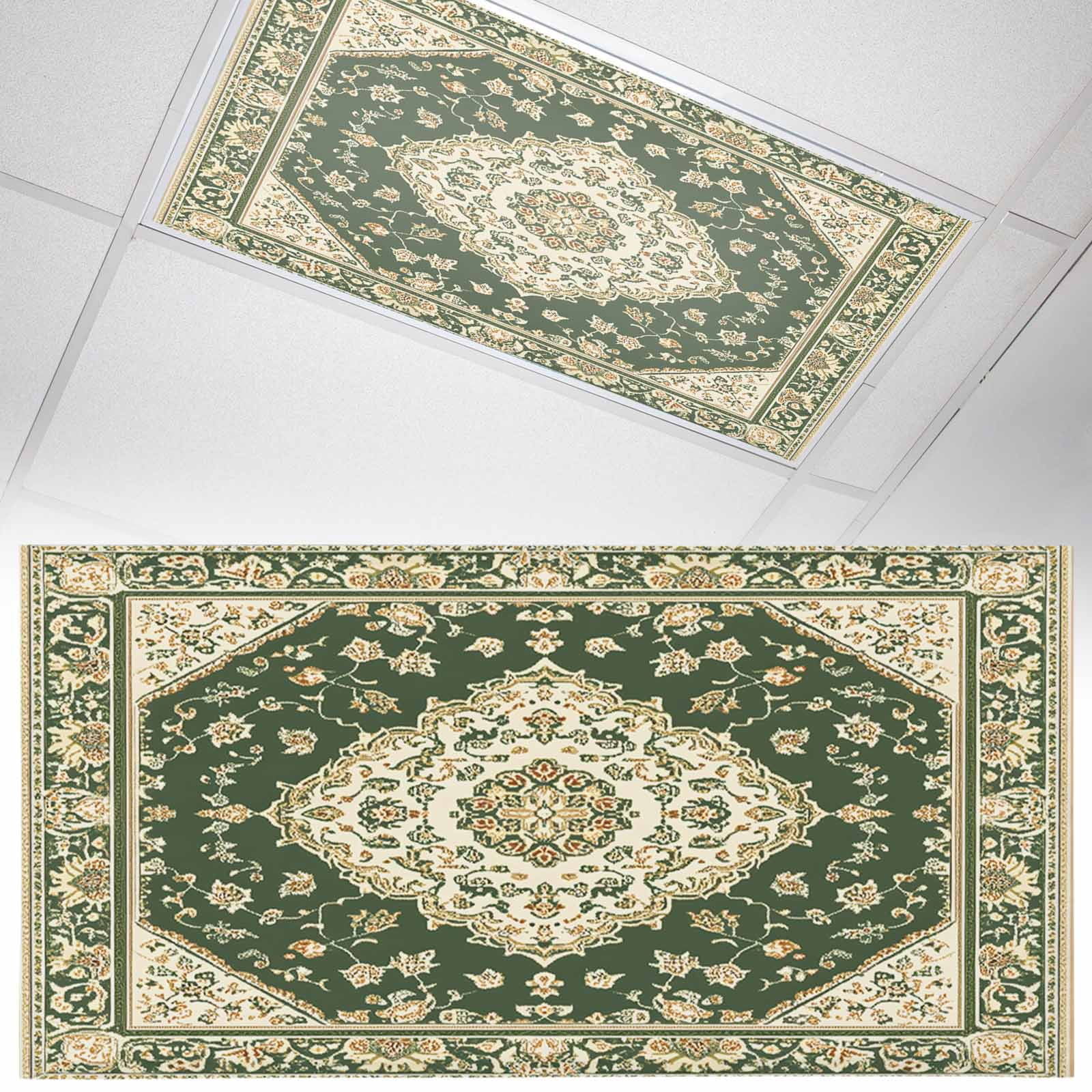 1 Pack Vintage Ethnic Floral Fluorescent Light Covers for Ceiling ...