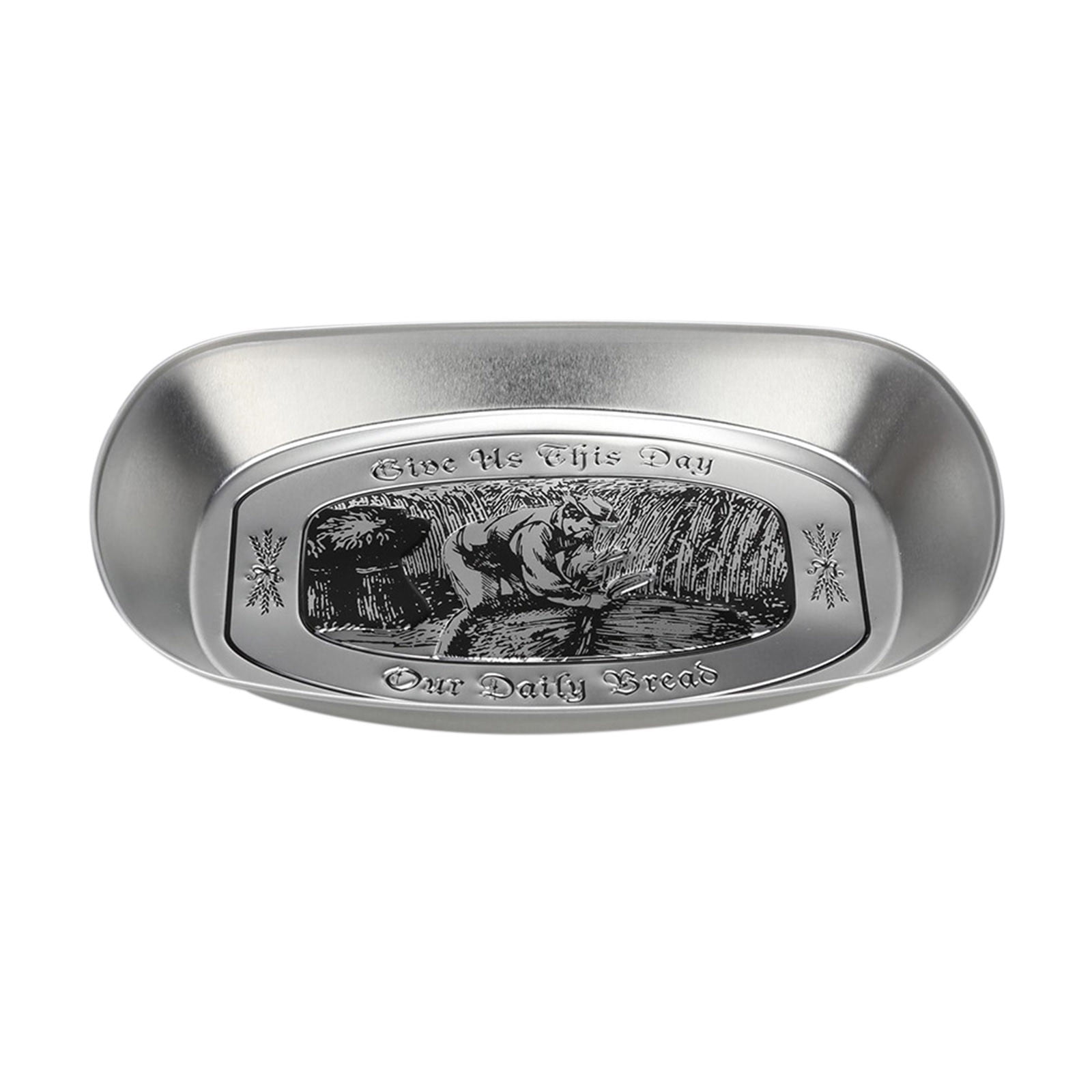 1 Pack Vintage Tinplate Dinner Plates,Rust-Proof Camping Serving Plates ...