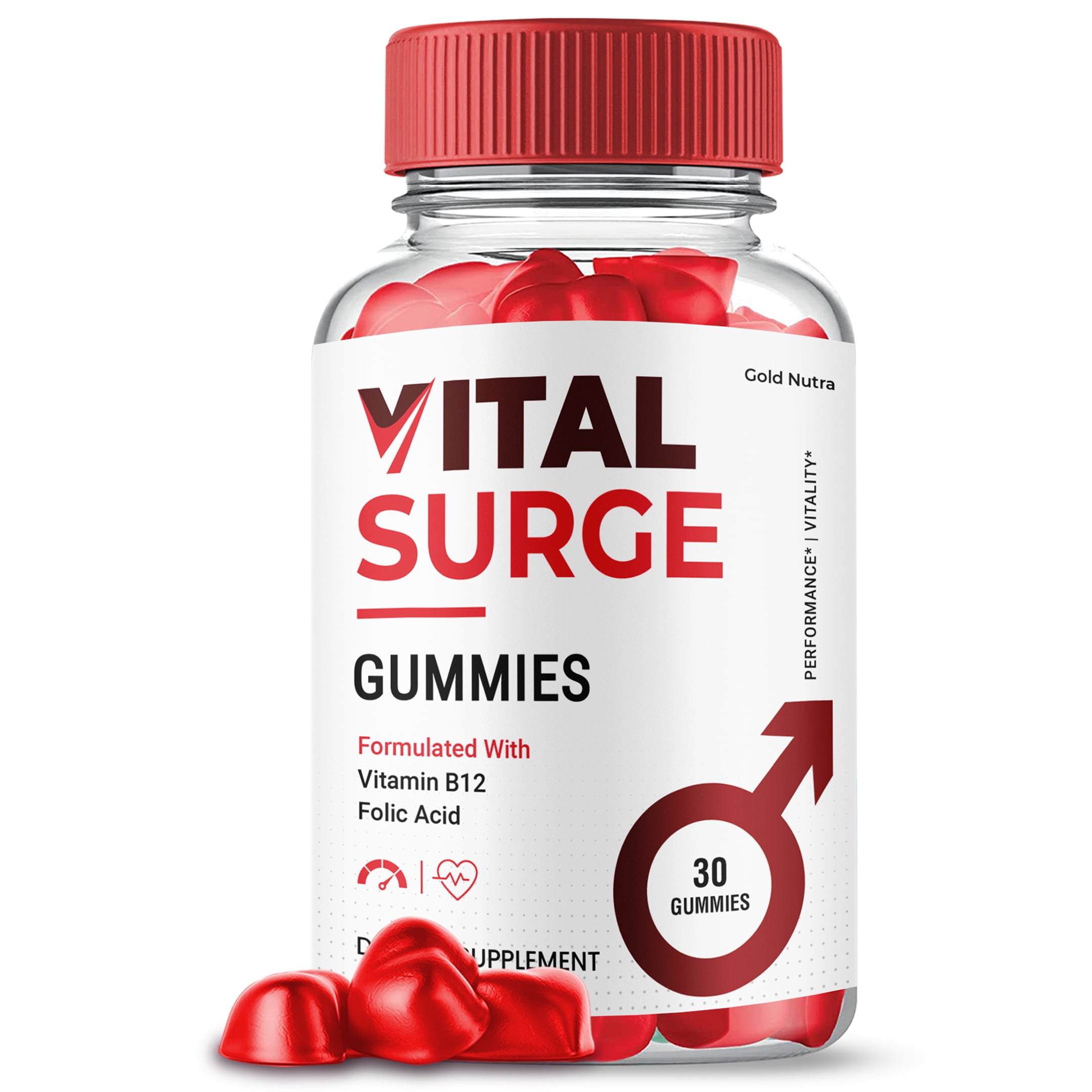 (1 Pack) Vital Surge Gummies for Men, Maximum Strength Formula, Vital ...