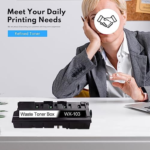 1-Pack WX-103 Waste Toner Box: Alum Compatible WX103 Black Toner Waste ...