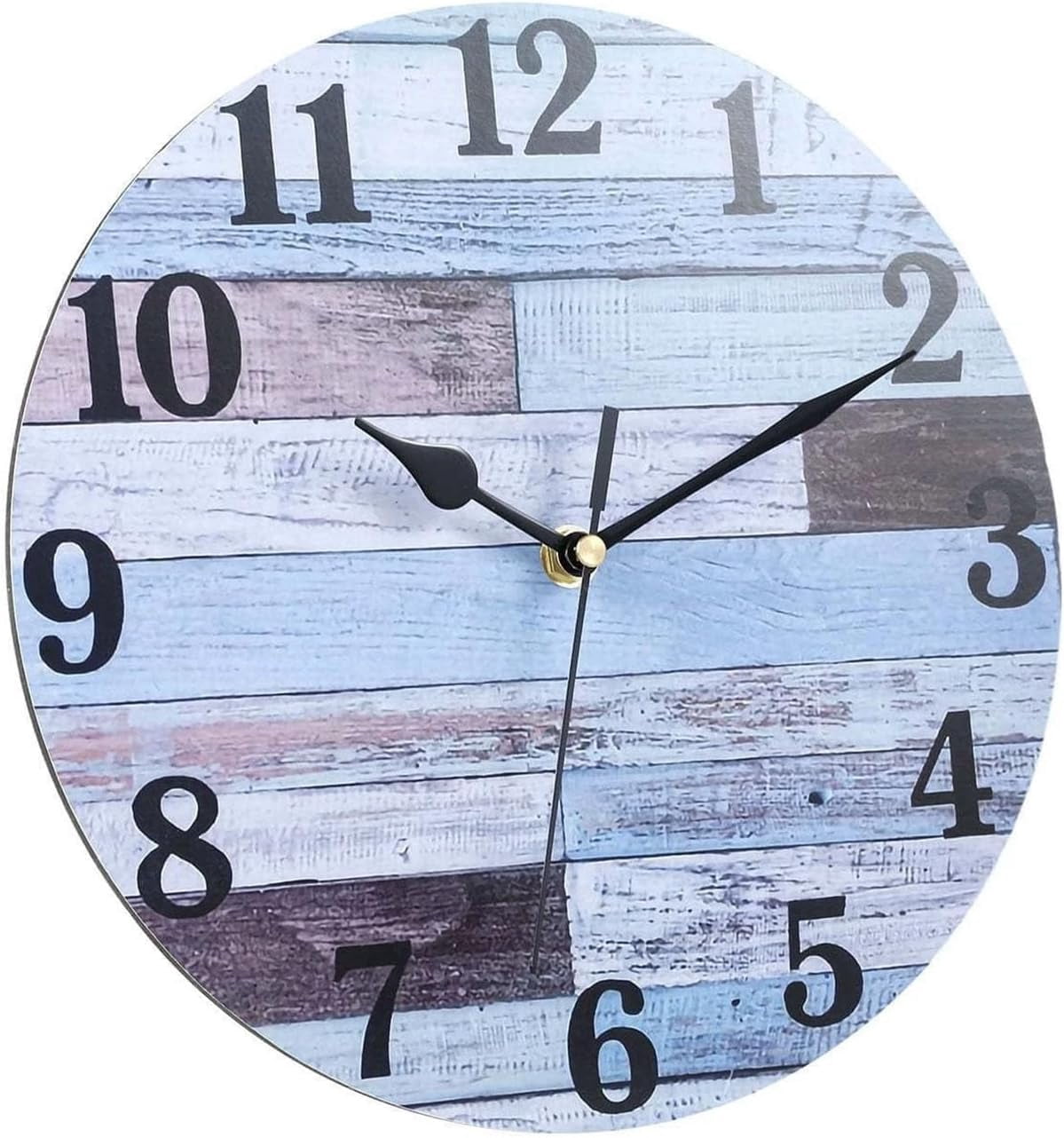 1-Pack Wall Clock Silent Non Ticking Battery Powered for Office Bedroom ...