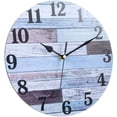 1-Pack Wall Clock Silent Non Ticking Battery Powered for Office Bedroom ...
