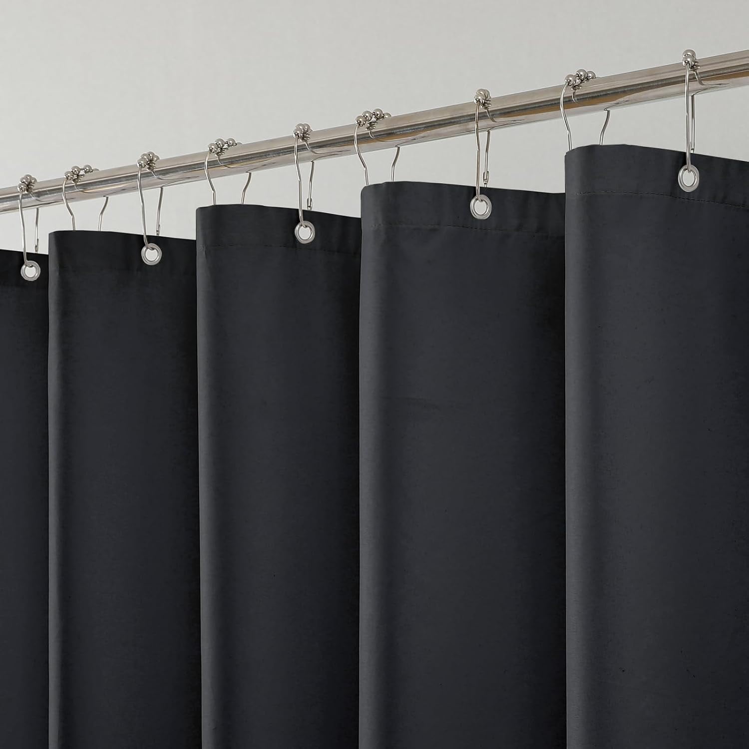 1 Pack Water-Repellent Fabric Shower Curtain Liner - Hotel Quality ...