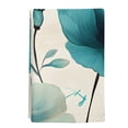 1 Pack Watercolor Blue Flowers Kitchen Towels Butterfly Leaf Retro ...