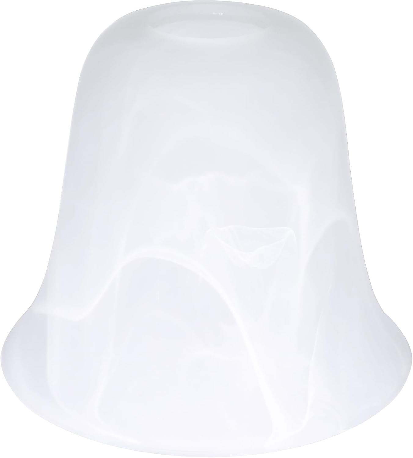 1 Pack White Glass Lampshade Replacement with Bell Shaped Frosted ...