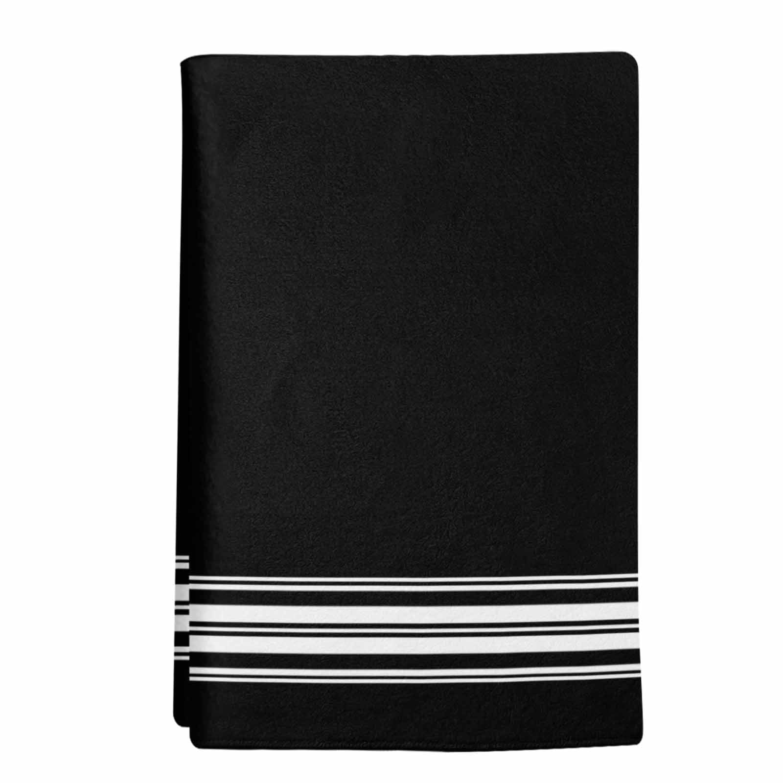 1 Pack White Stripes Kitchen Towels Geometric Black Background ...