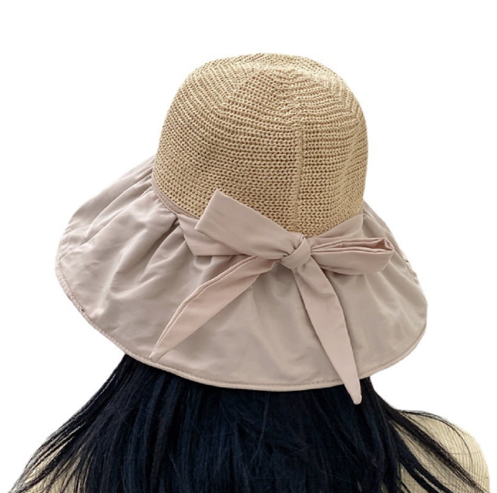 1-Pack Women's UPF50+ Foldable Straw Sun Hat – Stylish UV Protection ...