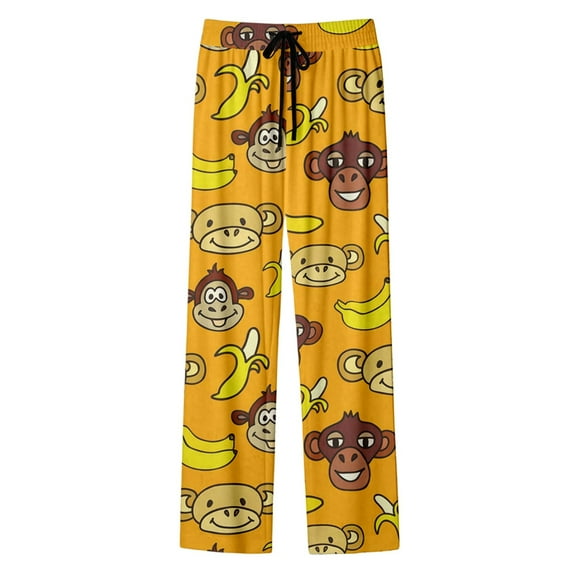 1 Pack Womens Pajama Pants Casual Pajama Bottoms Wide Leg Sleep Pants ...