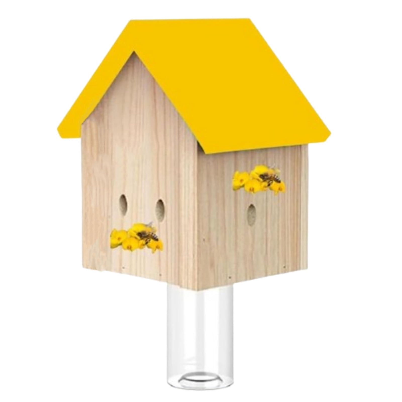 1 Pack Wood Carpenter Bee Box For Outside Woodworking Outdoor Bee Box ...