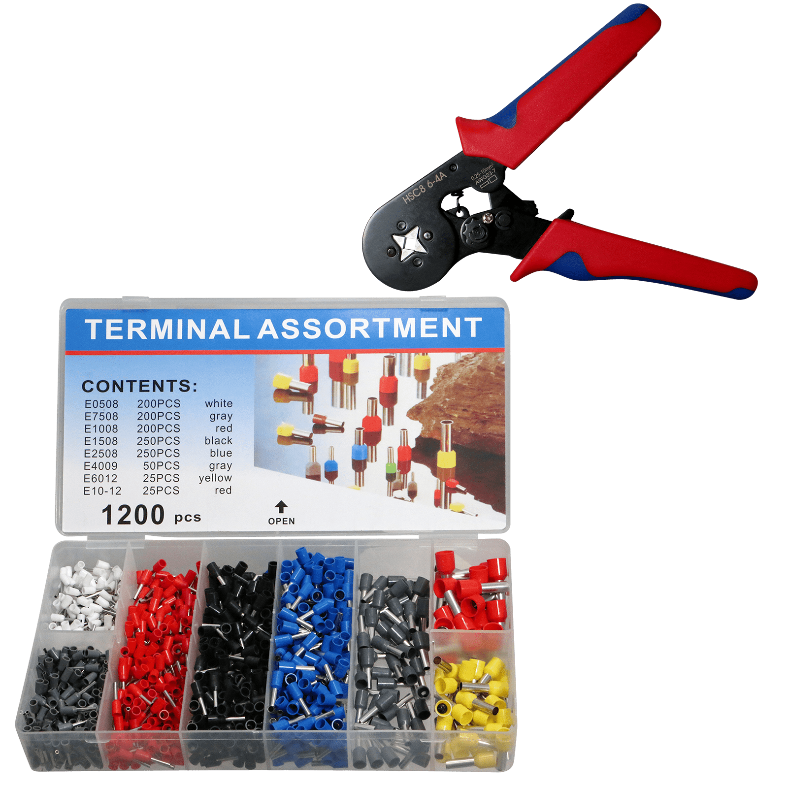 1 Pack XFITTING Ferrule Crimping Tools Wire Pliers - 1200 PCS Wire ...