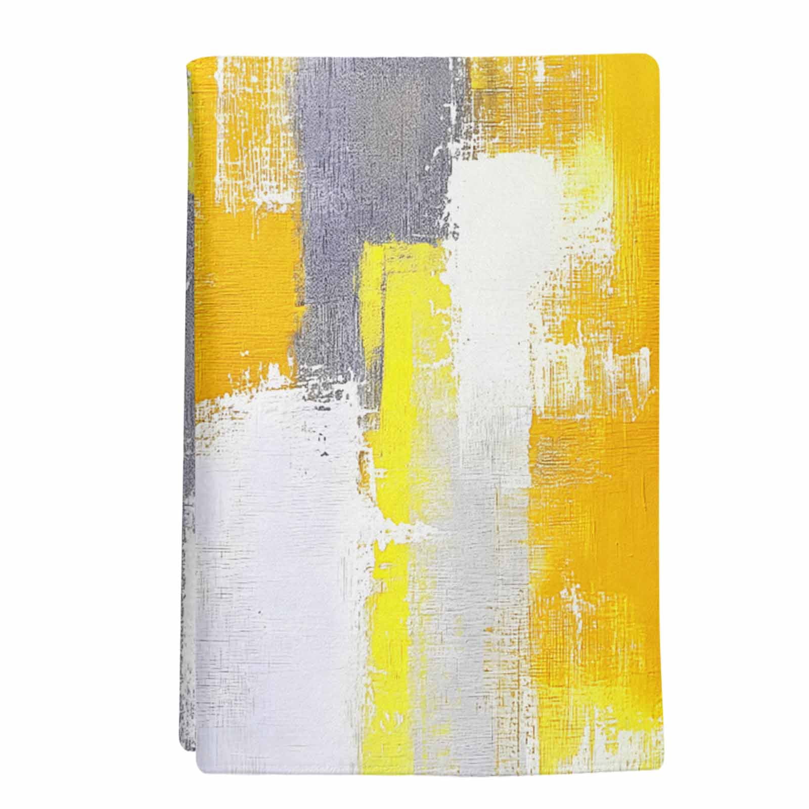 1 Pack Yellow Gray Kitchen Towels Geometric Graffiti Oil Paint Color ...