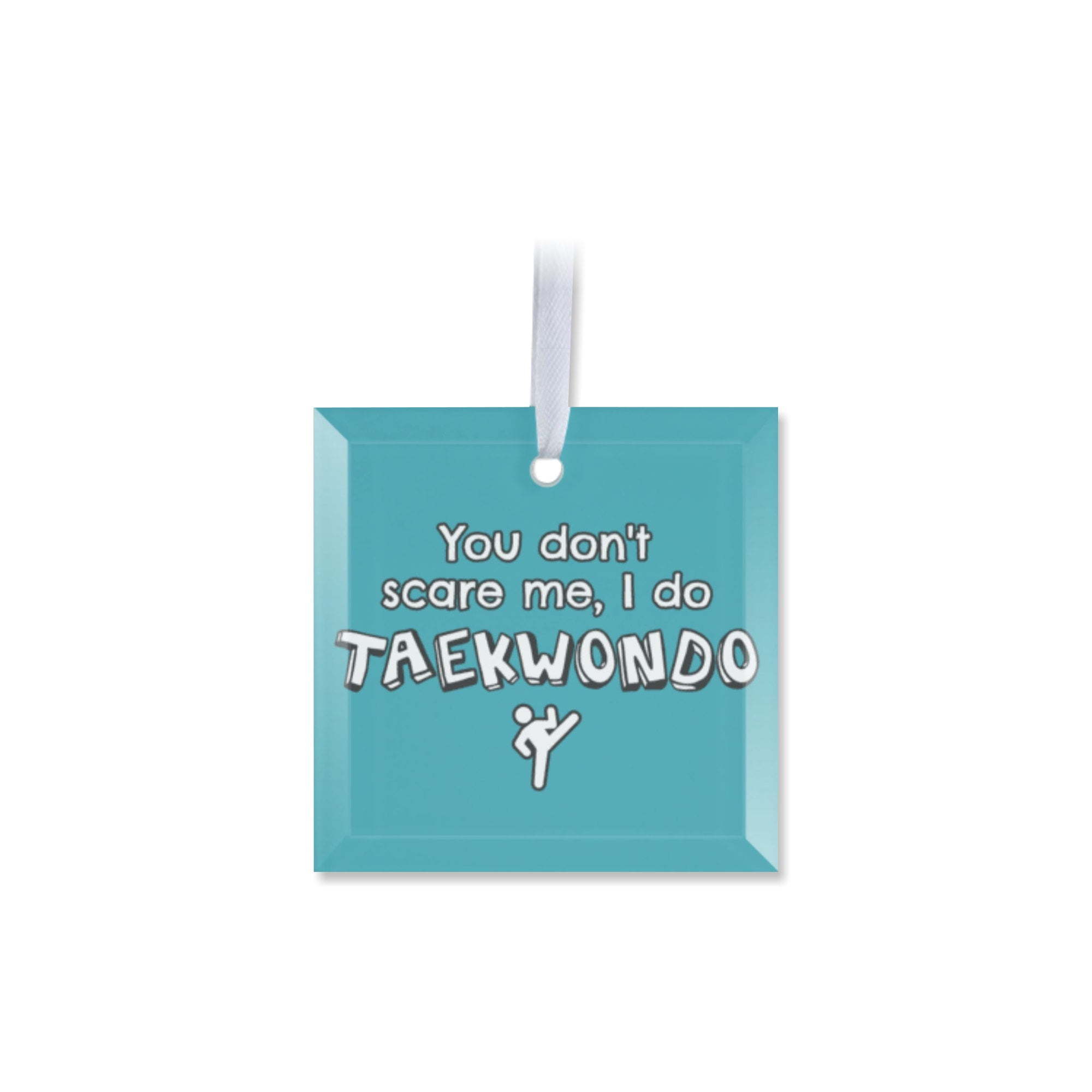 1 Pack - You Don't Scare Me I Do Taekwondo Tempered Glass Christmas ...
