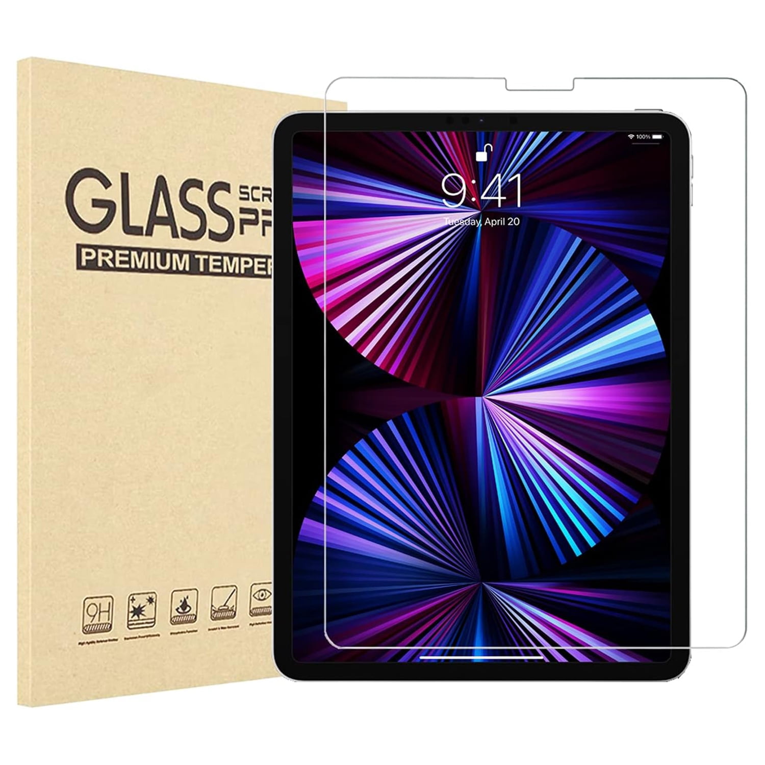 [1 Pack] iPad Air 11" M4 M3 M2 2026 2025 2024 Screen Protector,Tempered ...