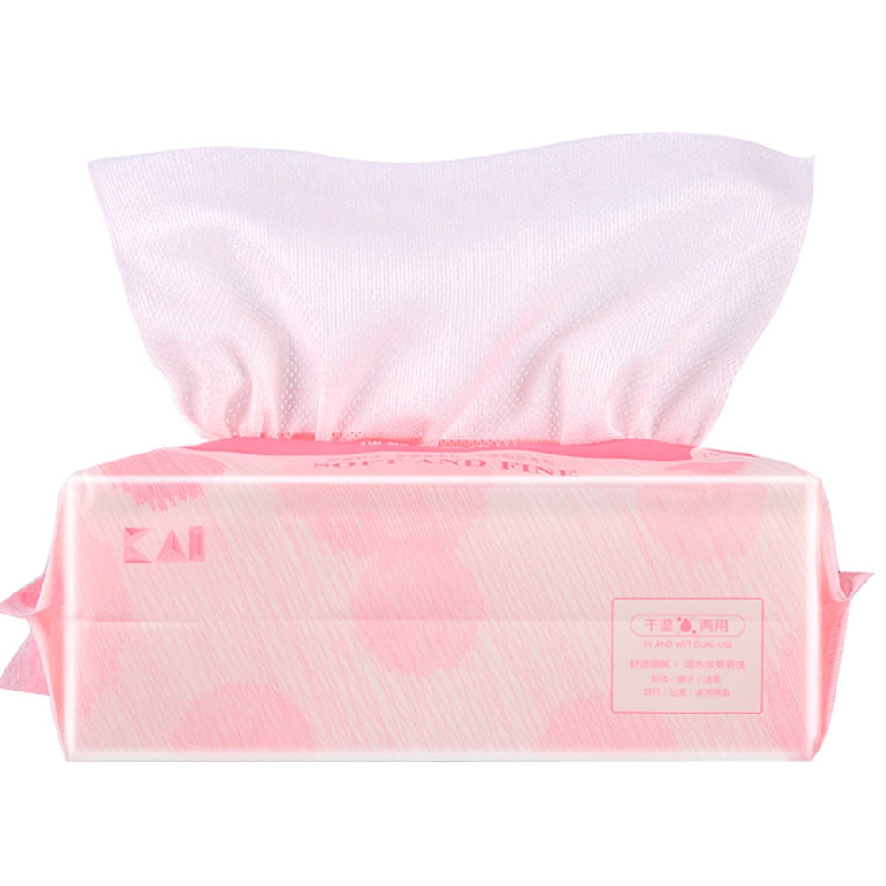 1 Pack of 100pcs Disposable Washcloth Cotton Facial Cleansing Towels ...