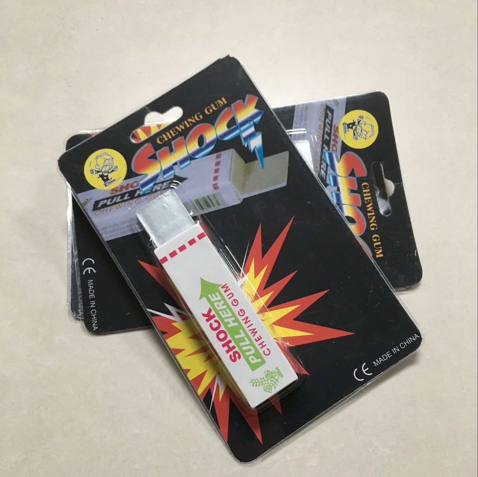 1 Pack of Electric Shock Chewing Gum Tricky Prank Gag Funny Toy Shock ...