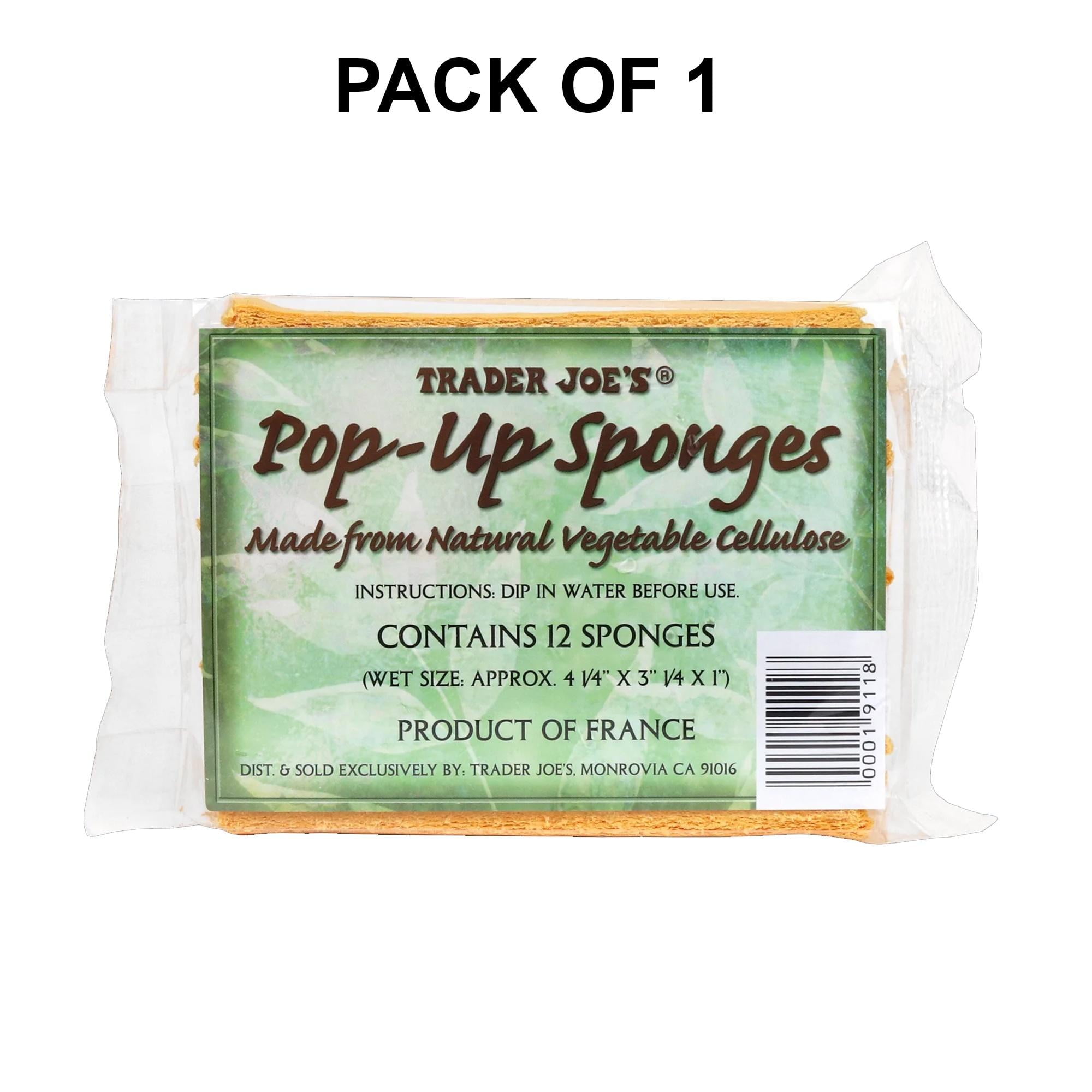 1 Pack of Trader Joe’s Pop-Up Sponges | made from Natural Vegetable ...