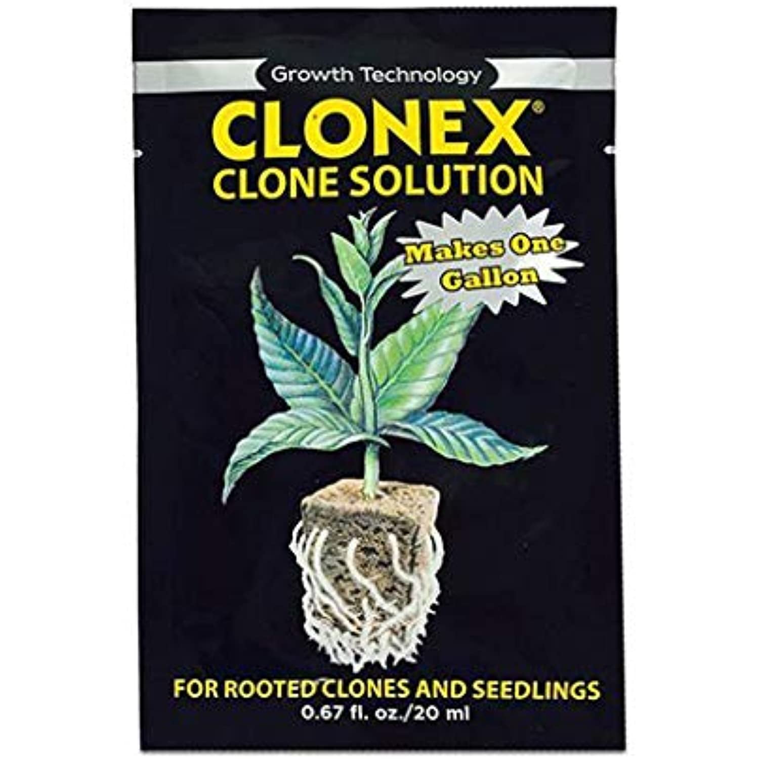 1 Packet of Clonex Clone Solution 20ml, Makes 1 Gallon of Feeding ...