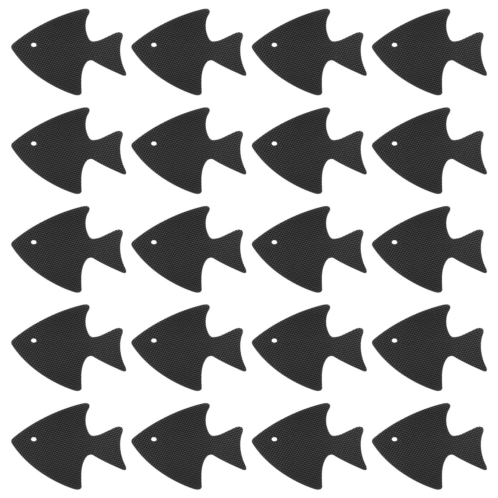1 Packs 20pcs Fish Shape Non Slip Shower Stickers Bath Tub Adhesive ...
