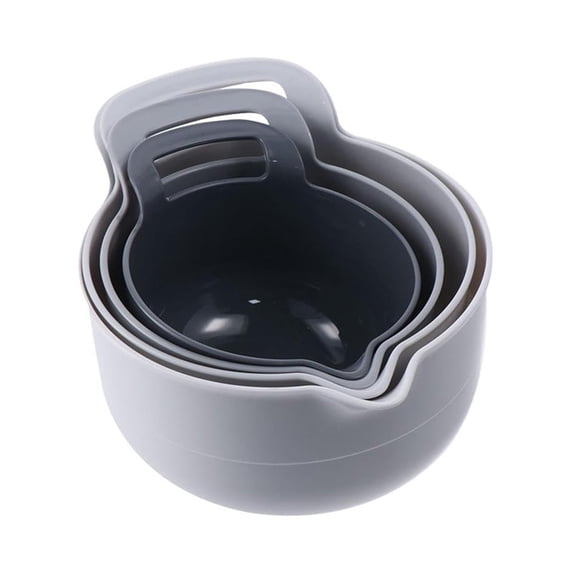 1 Packs 4pcs Mixing Bowls Set with Lids Reusable Plastic Food Storage ...