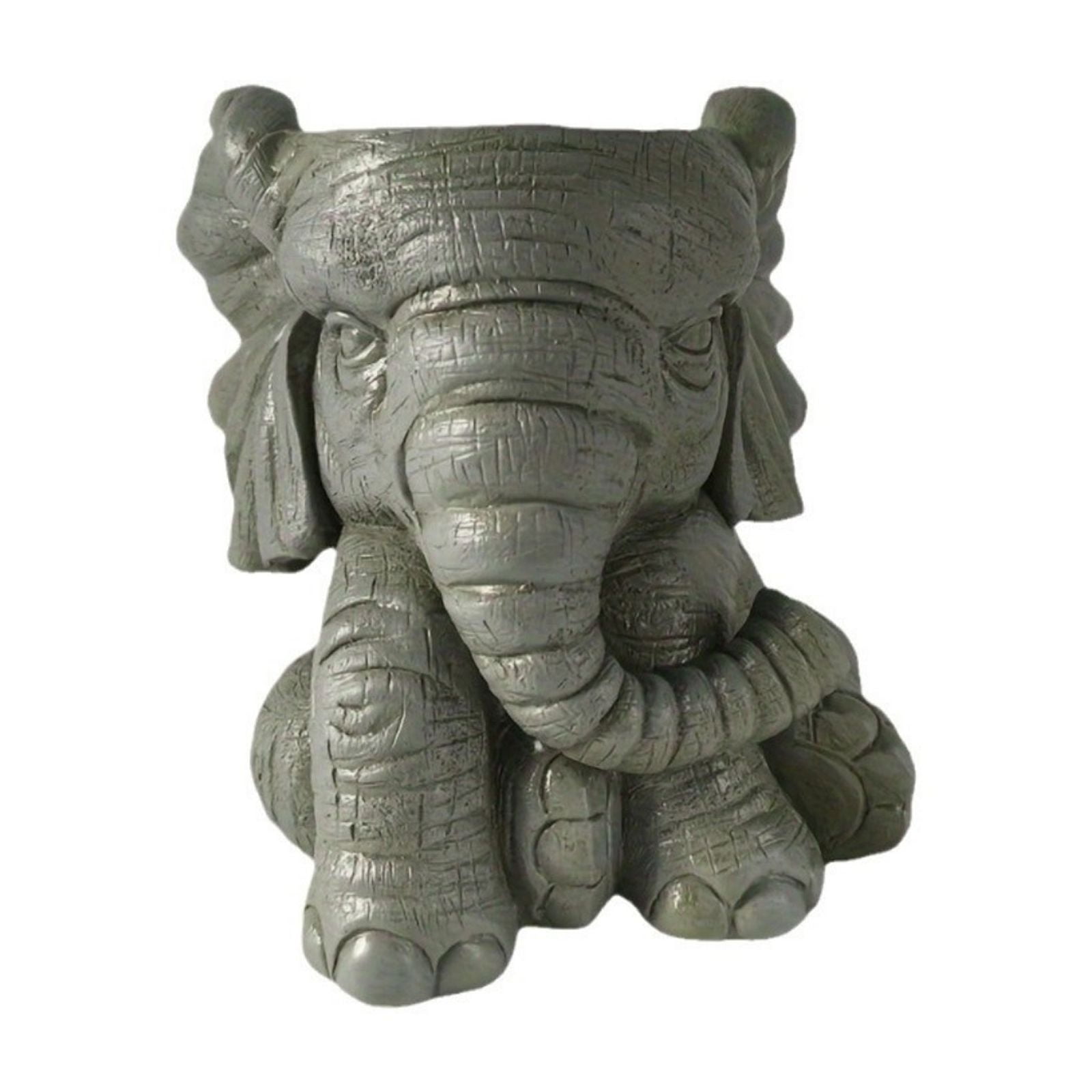 1 Packs Concrete Elephant Planter Statue Outdoor Garden Decor Large ...