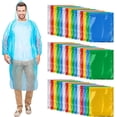 1 Packs Disposable Rain Ponchos Adults Emergency Waterproof Rain Coat ...
