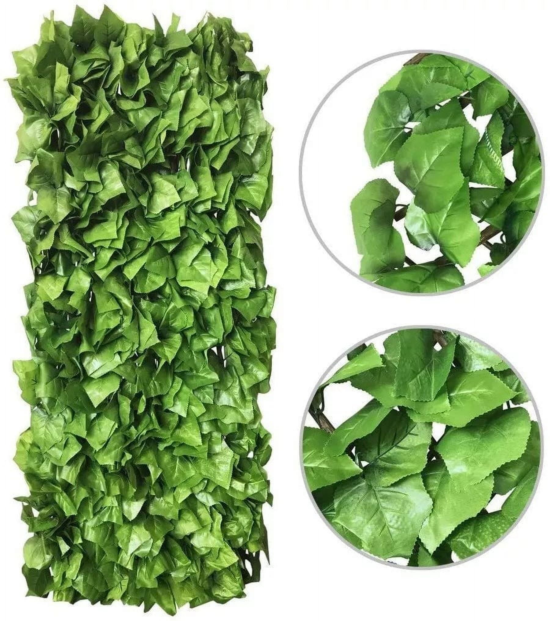 1 Packs Expandable Artificial Ivy Fence 77" Realistic Privacy Screen UV ...