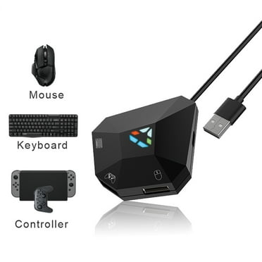 ZIYOULANG G6L RGB Backlit Gaming Controller Converter, TYPE-C USB Keyboard and Mouse LED Adapter ...