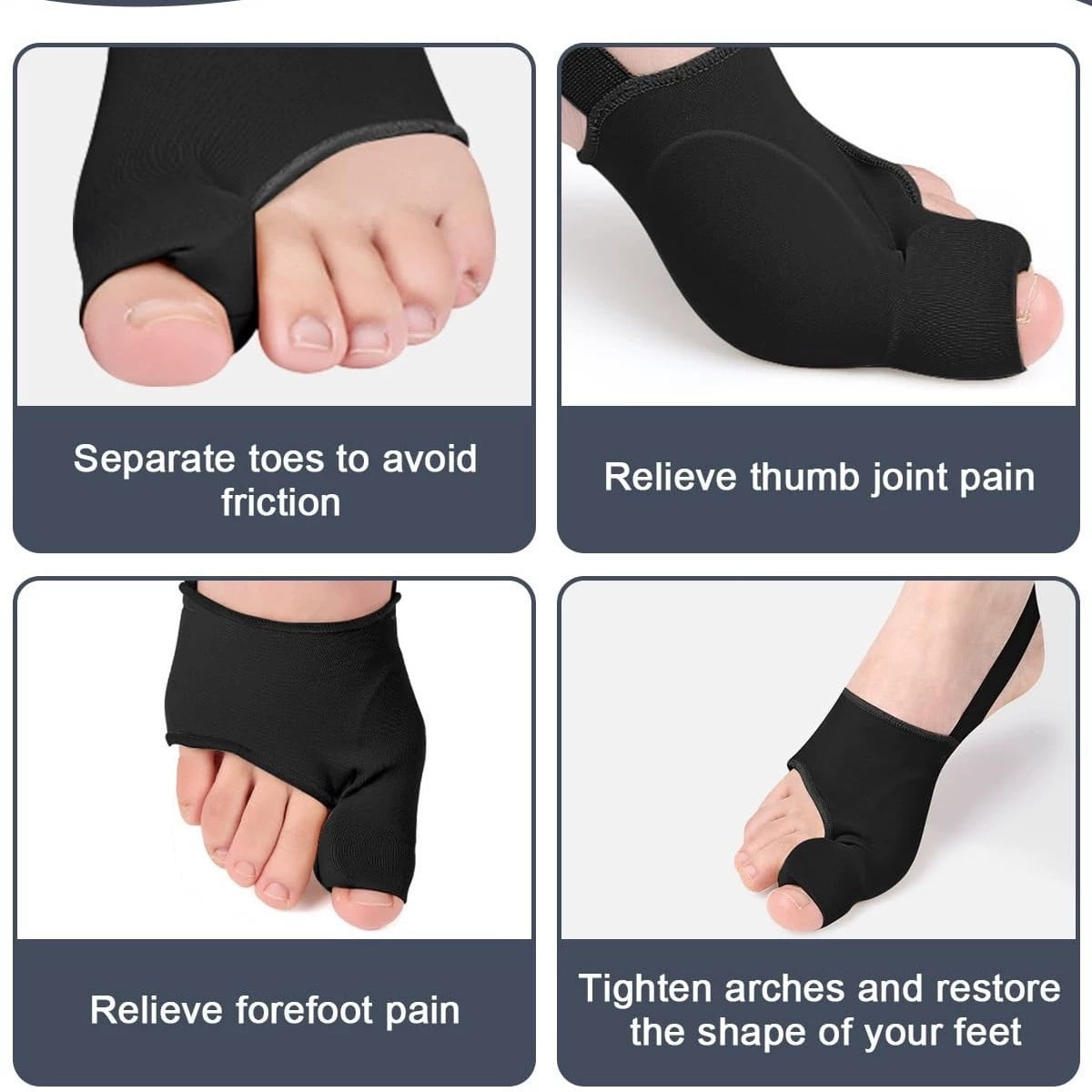 1 Packs Hallux Valgus Corrector Toe Straightener Bunion Relief Socks ...