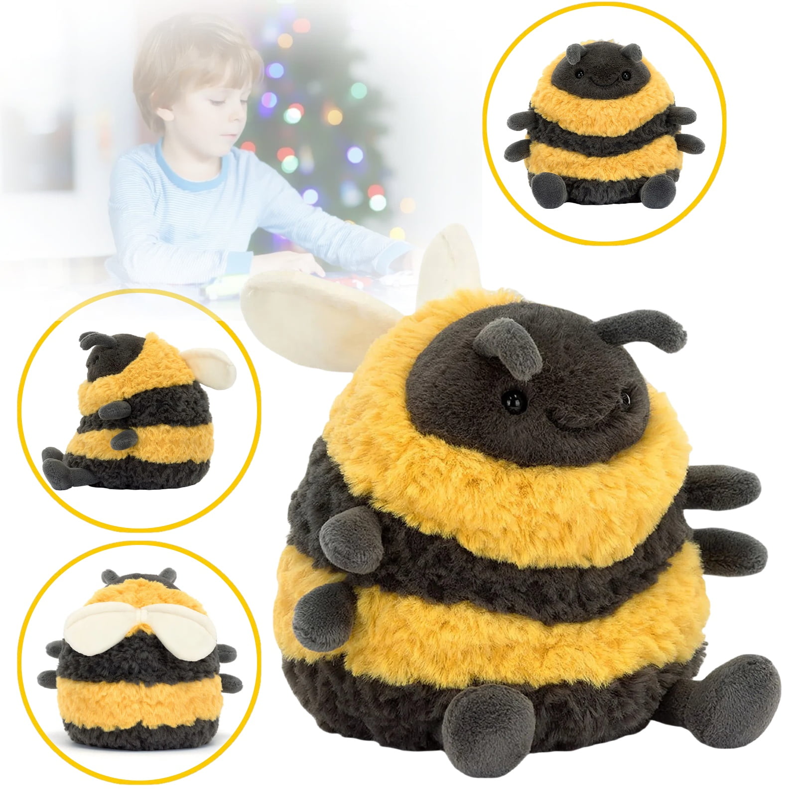 1 Packs Jellycat Albee Bee Plush Toy – 6.29" Soft, Cute & Cuddly ...