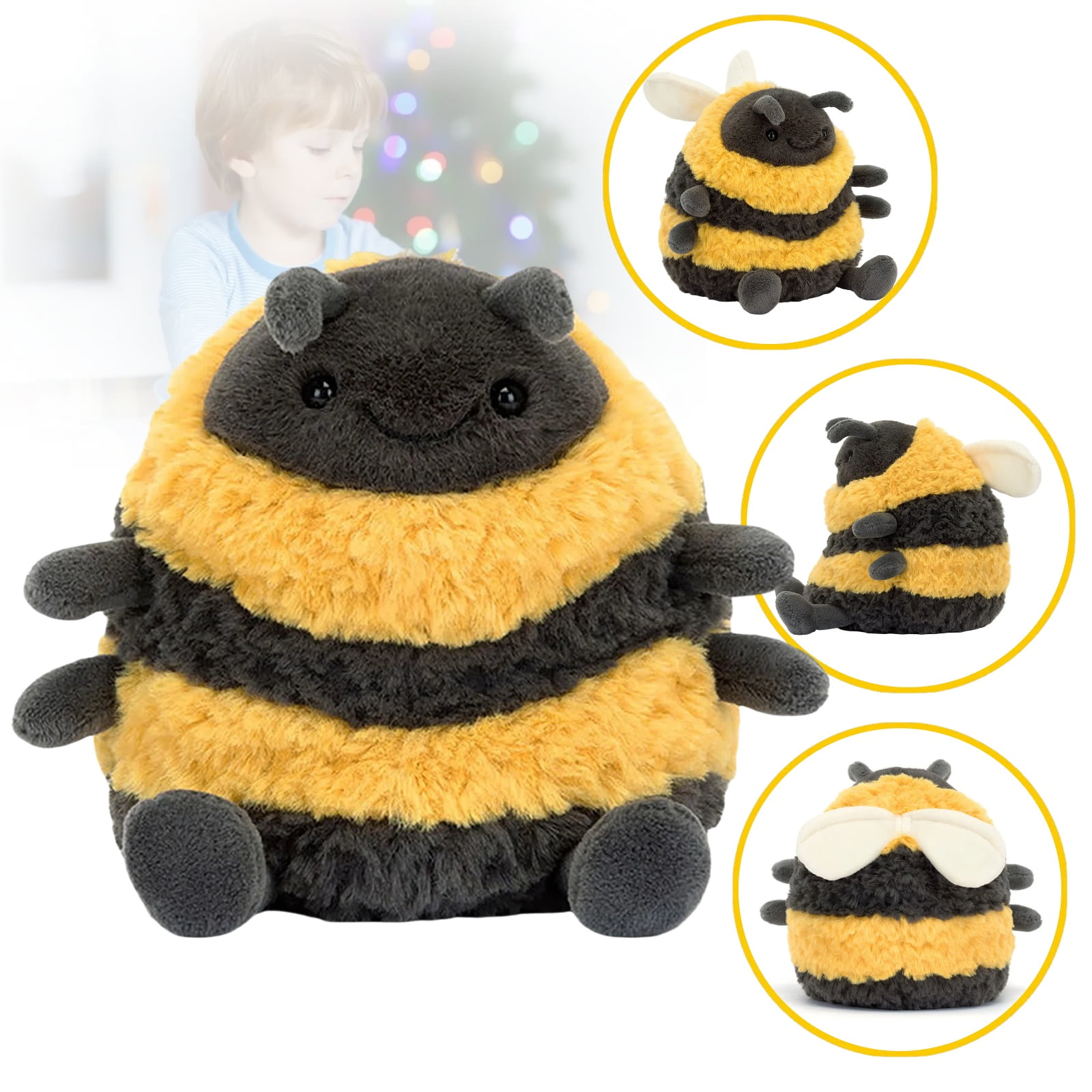 1 Packs Jellycat Albee Bee Stuffed Toy - 6.29" Snuggly Plush, Perfect ...