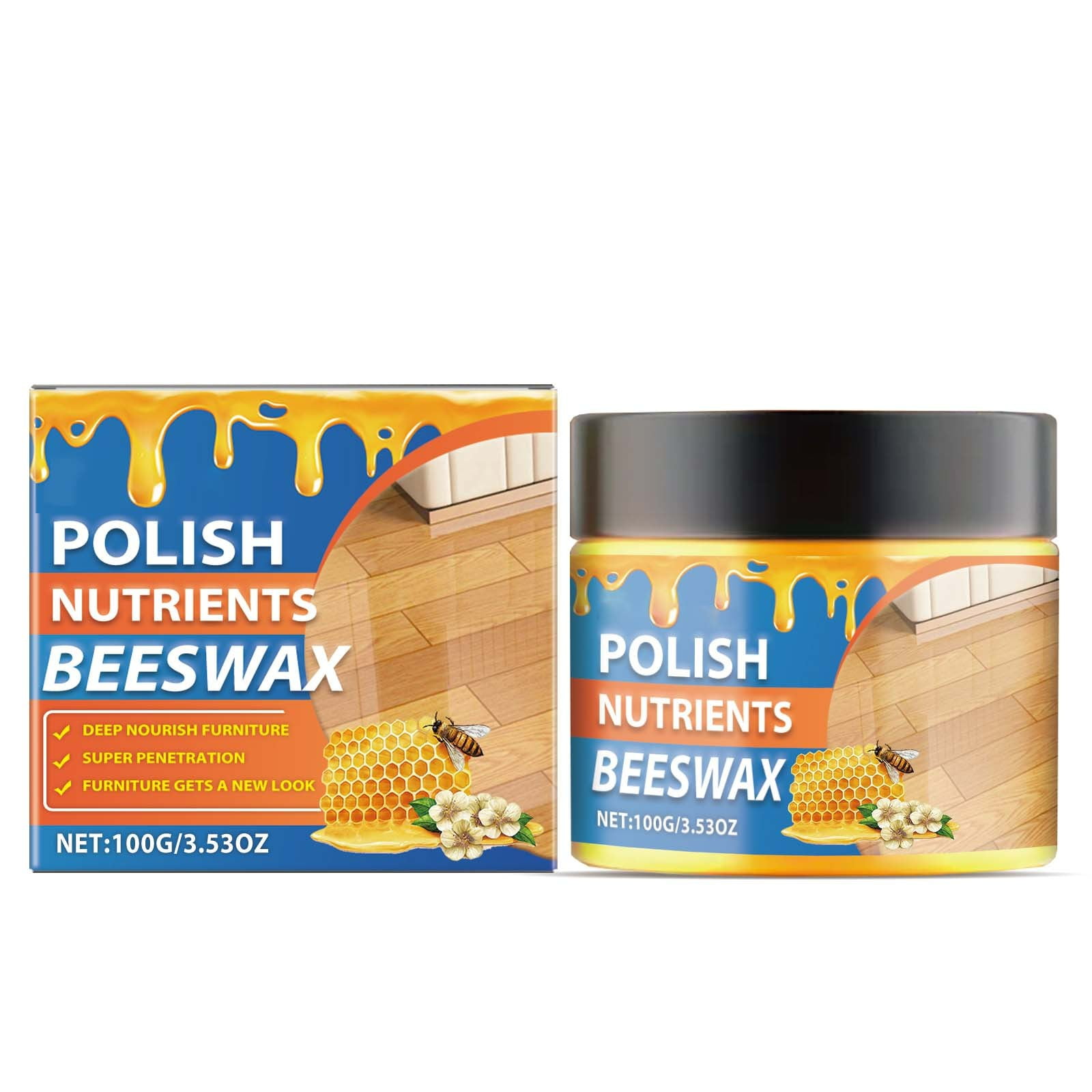 1 Packs Polish Nutrients Beeswax Wood Polish & Restorer – Deep Clean ...