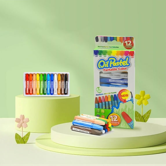 1 Packs Professional Oil Pastels Set, Hexagon Art Drawing Sticks for ...