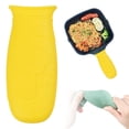 1 Packs Silicone Hot Handle Holder Kitchen Heat Resistant Fry Pan Milk ...