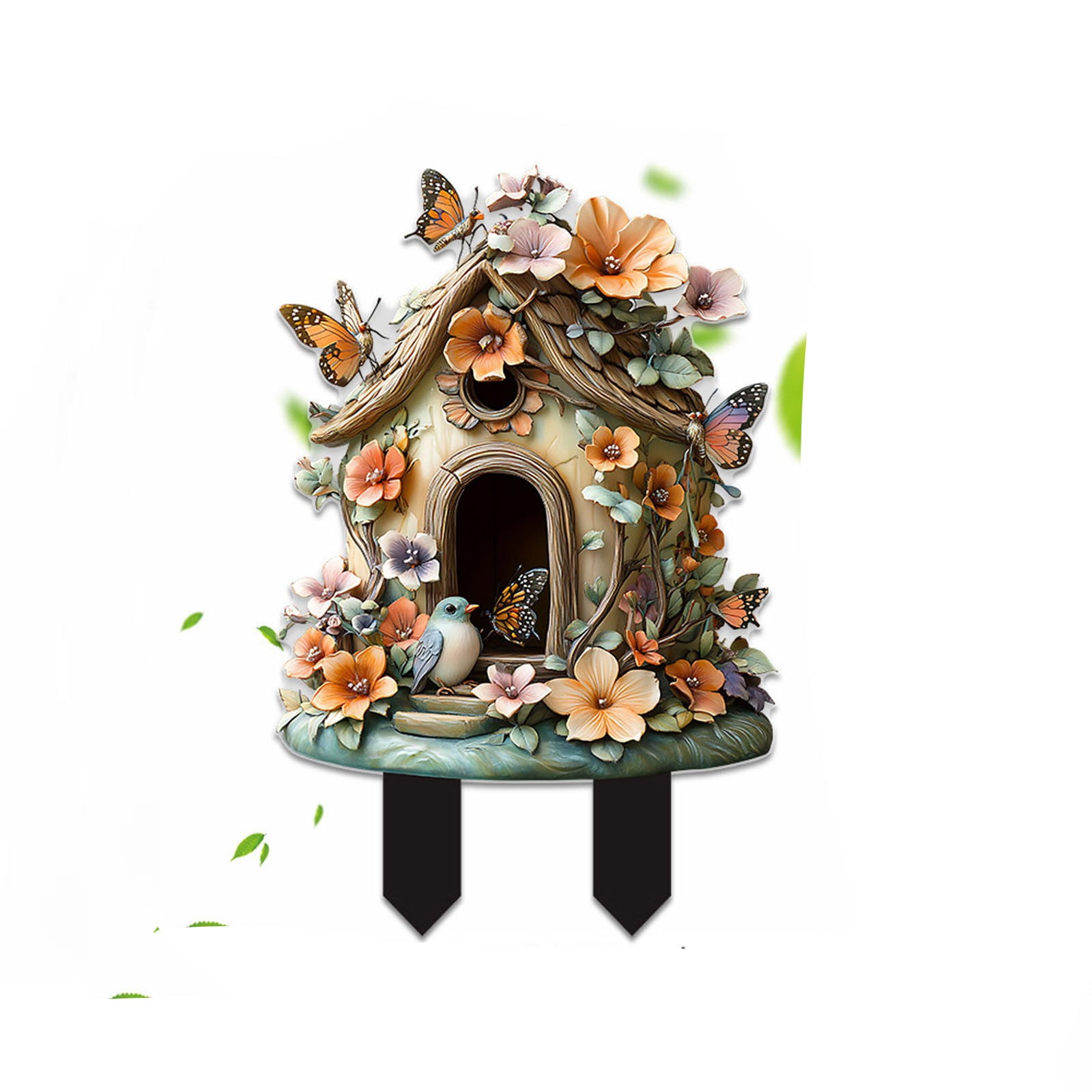 1 Packs Spring Summer Blossoming Flowers Acrylic Garden Stakes for ...