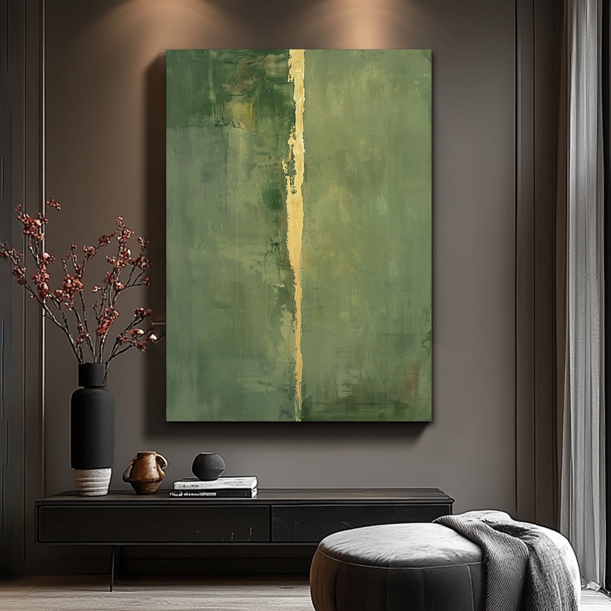 1 Painted Decorative Oil Painting, Abstract Art - Forest Sunlight ...