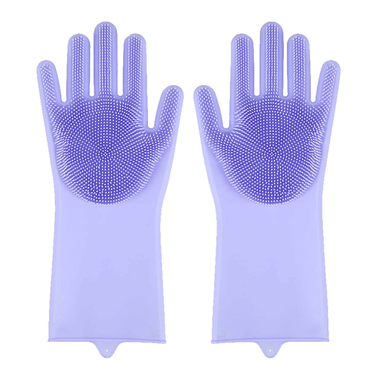 1 Pair 13" Large Cleaning Gloves Dishwashing Cleaning Scrubber Glove ...