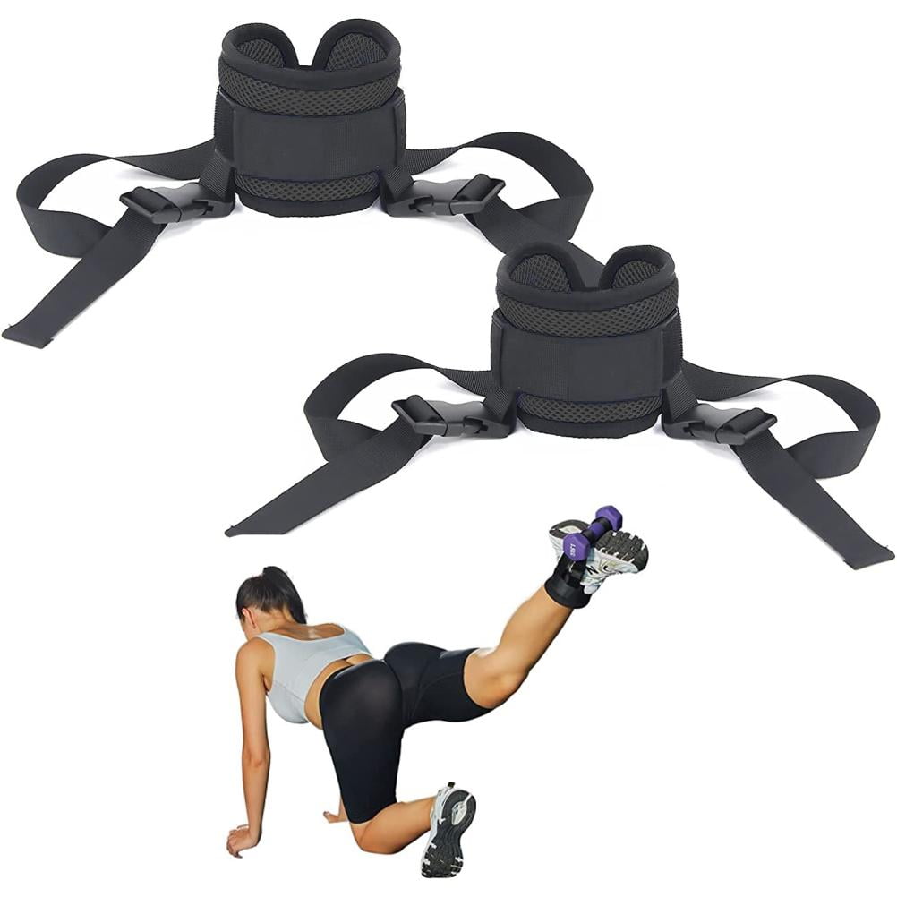 1 Pair (2Pcs) Ankle Straps for Cable Machines Adjustable Ankle Cuffs ...
