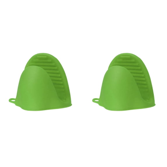 1 Pair(2Pcs) Silicone Oven Mitts,Heat-Resistant Pot Holder Set For ...