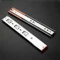 1 Pair (2pcs) Stainless Steel Drawer Slides 12-22" Inch Silent Buffer ...