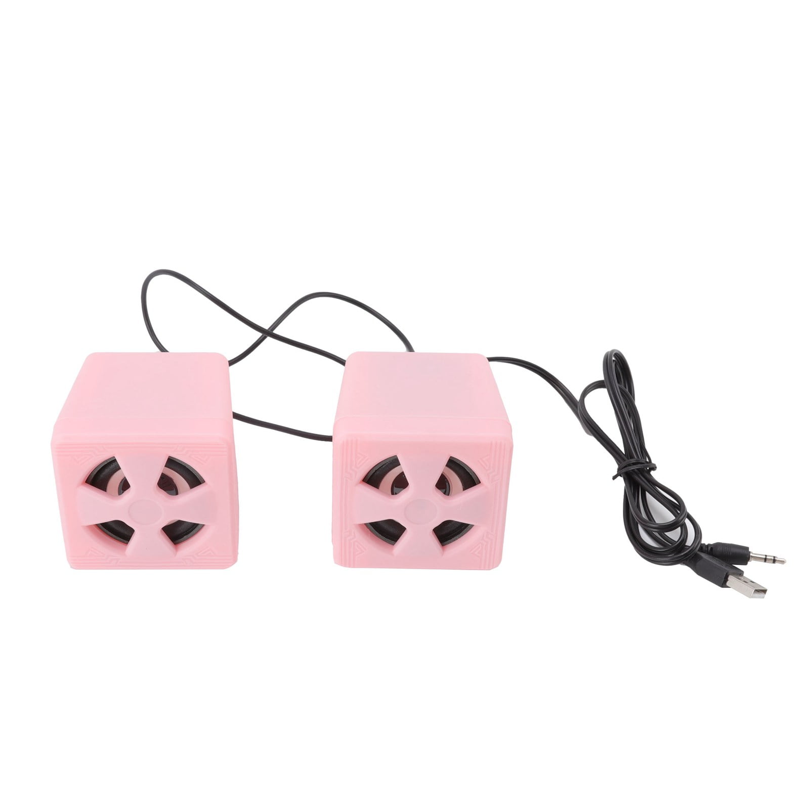 Cccanaooolceie 1 Pair 3.5mm Desktop Speaker Stereo Surround Sound ...