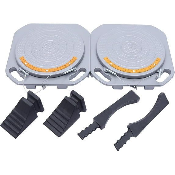 1 Pair 4 Ton Magnesium Alloy Turntable Wheel Alignment Tool Turn Plates ...