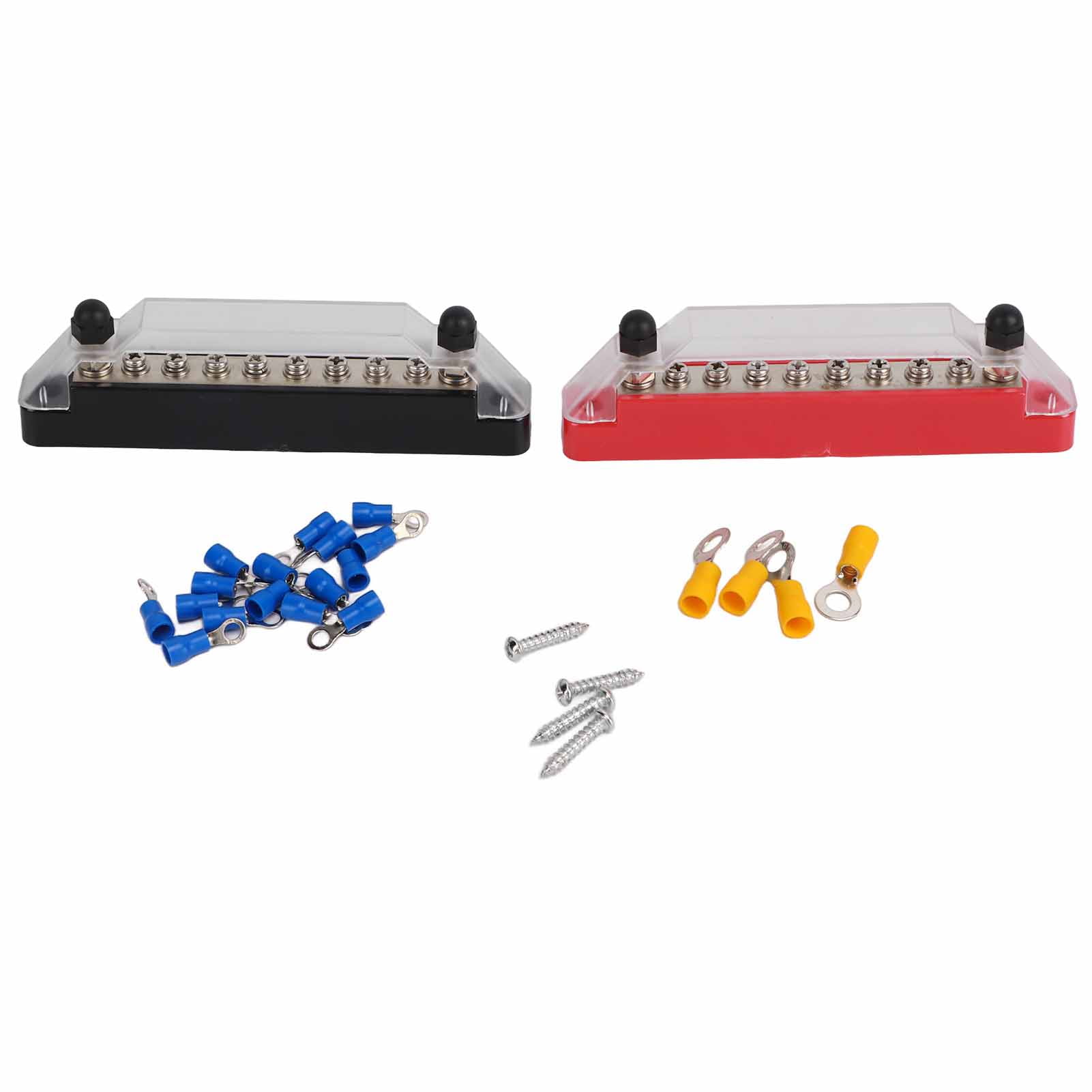 1 Pair 48V 150A 10 Terminal Bus Bar with 20 Terminals Power ...