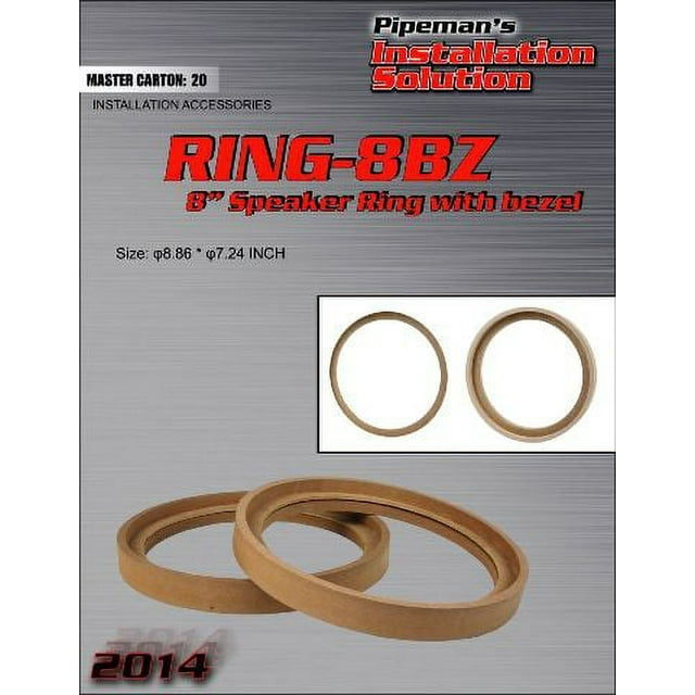 1 Pair 8 Ring 8bz Mdf Speaker Ring Recess With Bezel Mounting Spacer